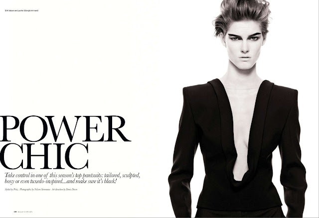 ELITE MODEL MANAGEMENT TORONTO : Erin in Elle Canada by Nelson Simoneau