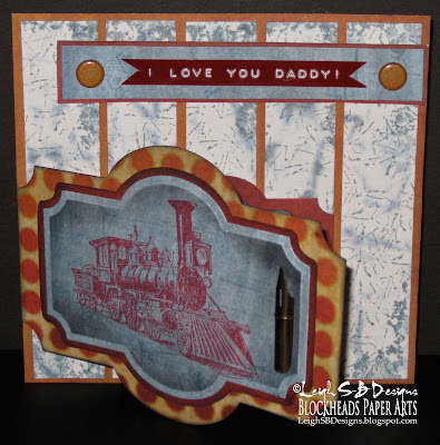 LeighSBDesigns: 'I Love You Daddy! - A Grungy Fancy Fold Card