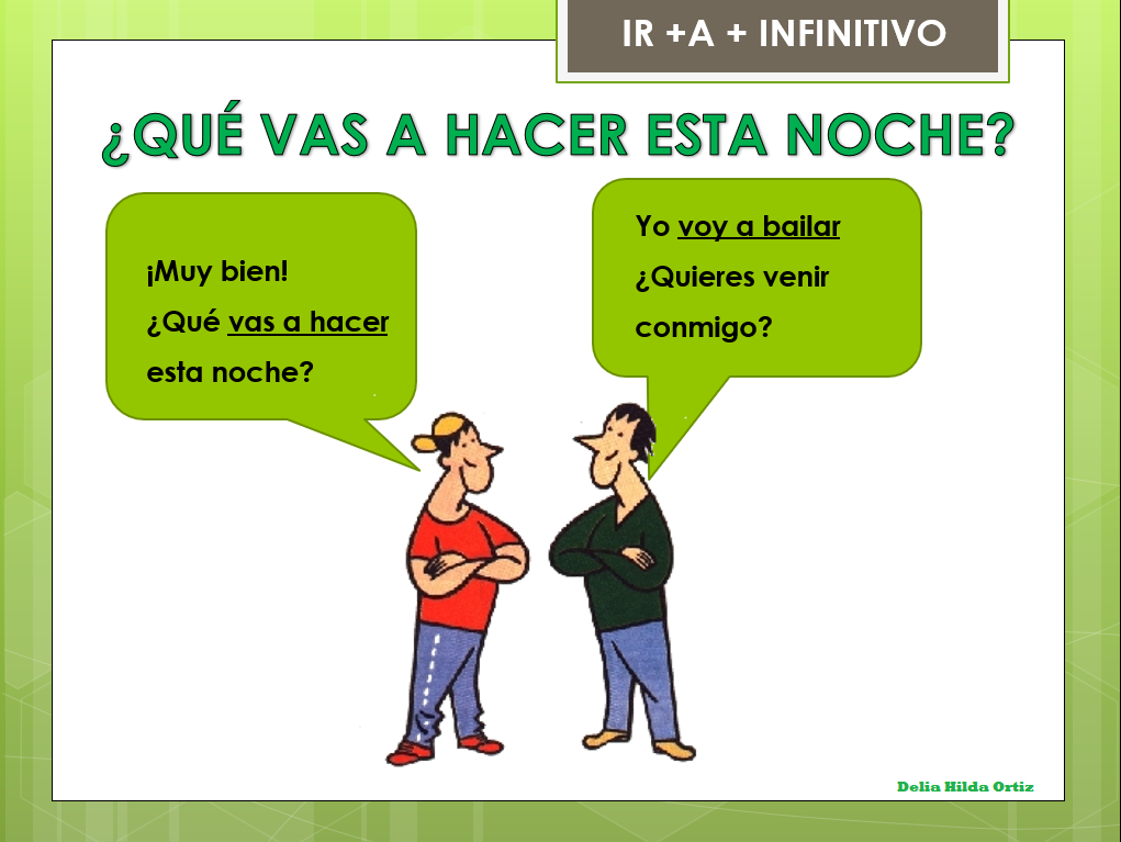 MUNDOHISPANICO2 : GRAMÁTICA: IR+A+INFINITIVO