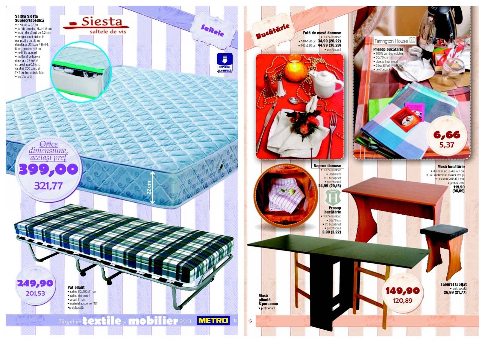 Catalog oferte si promotii: Metro Bacau oferta textile si mobilier 2 ...