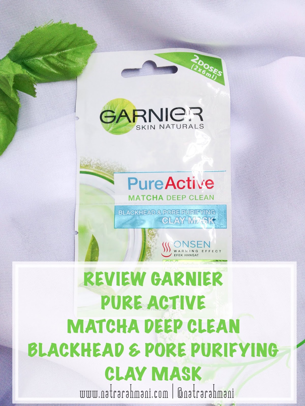 REVIEW GARNIER PURE ACTIVE MATCHA DEEP CLEAN BLACKHEAD AND PORE ...