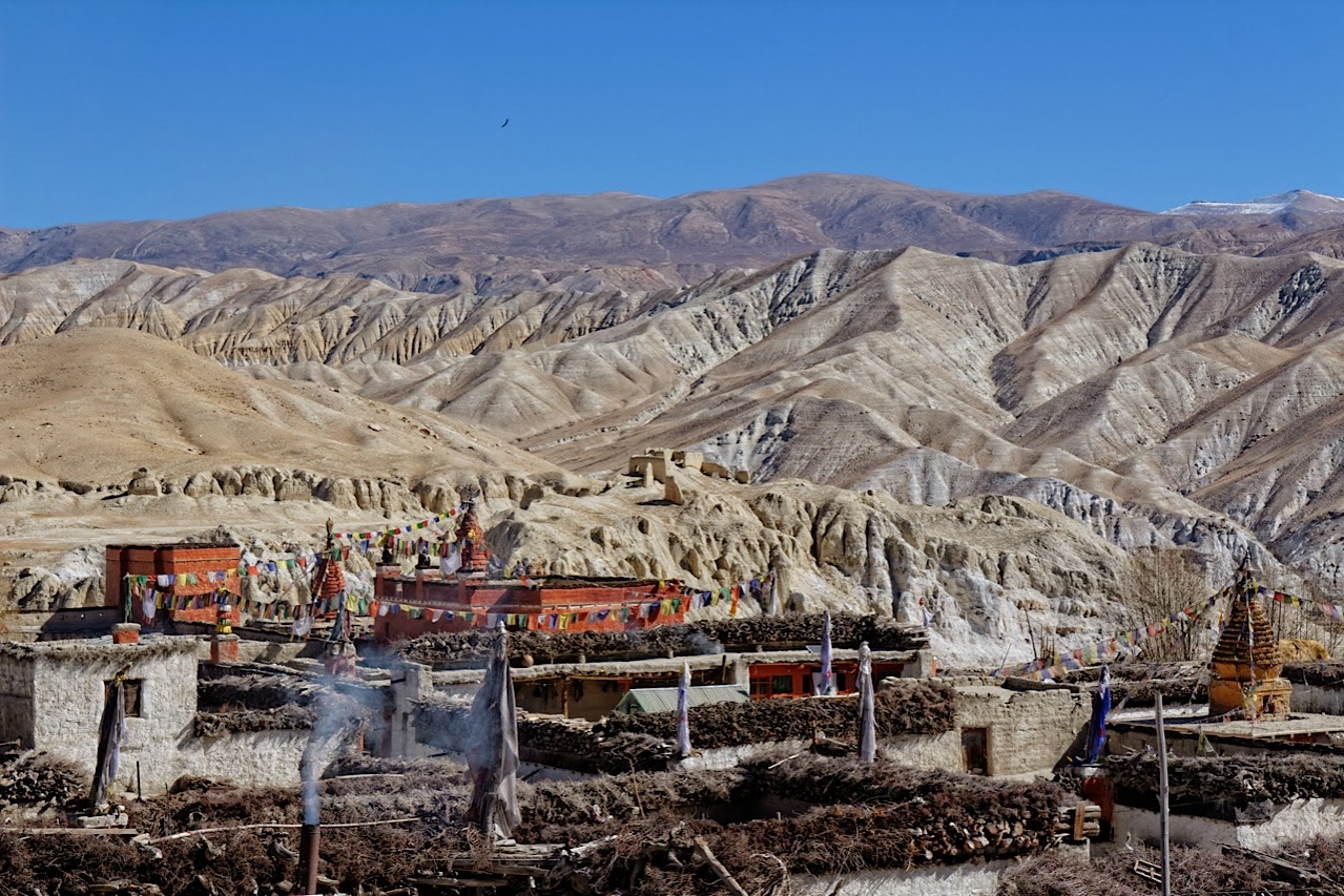 Leaving L.E.: Lo Manthang - capital of the Hidden Kingdom of Lo (Mustang)