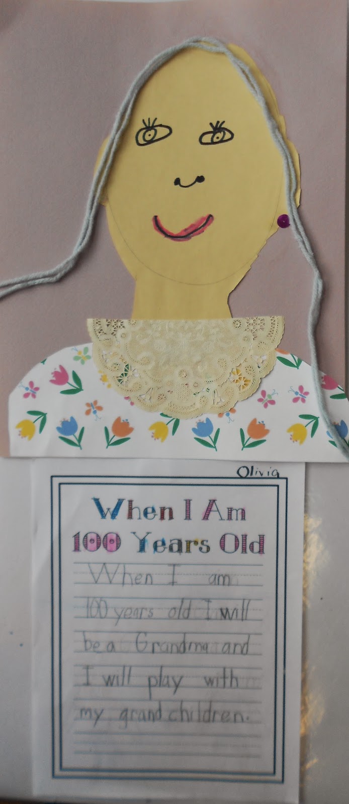 Learn, Explore, Create: Kindergarten 100 Year Old Self-Portraits