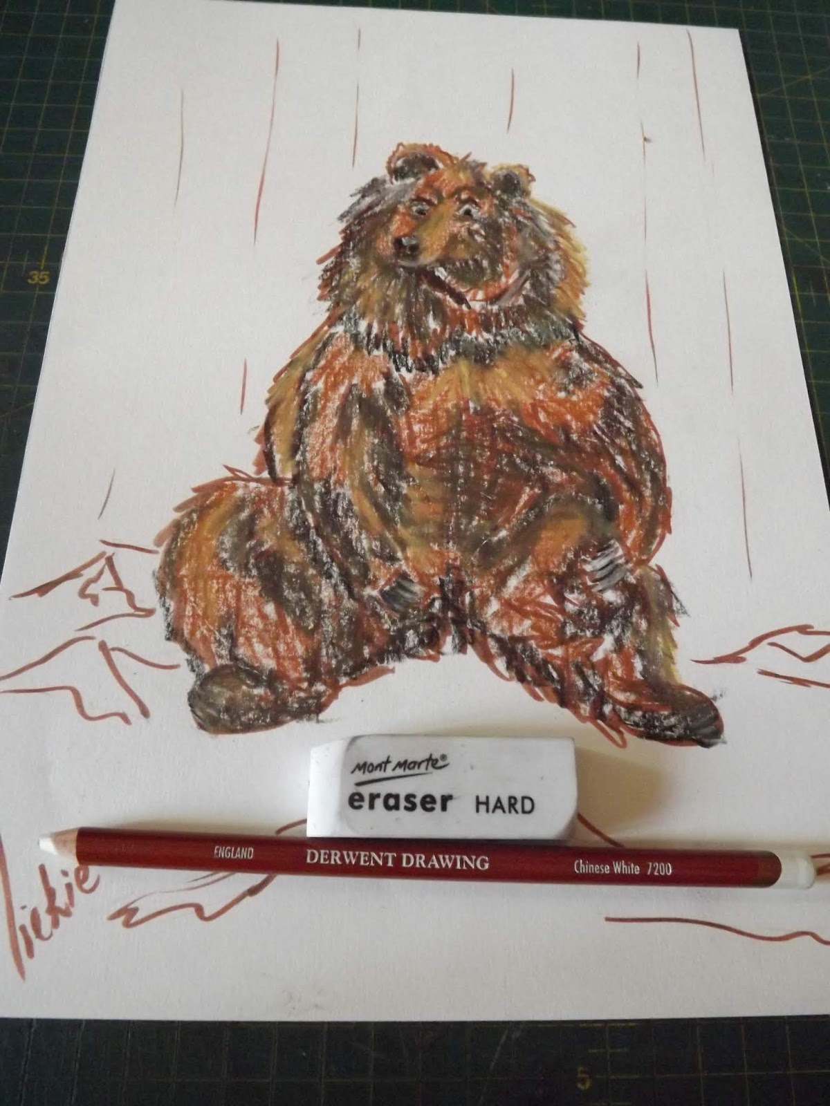 A Pretty Talent Blog: How to draw: A Grizzly Bear
