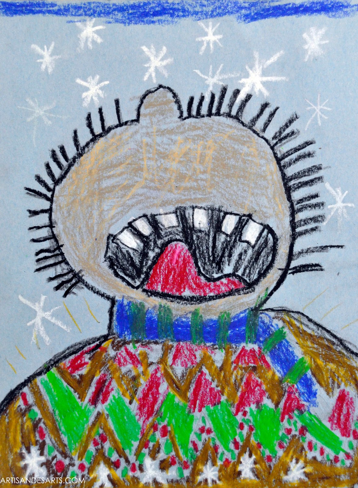 artisan des arts: Catching Snowflakes - grade 3