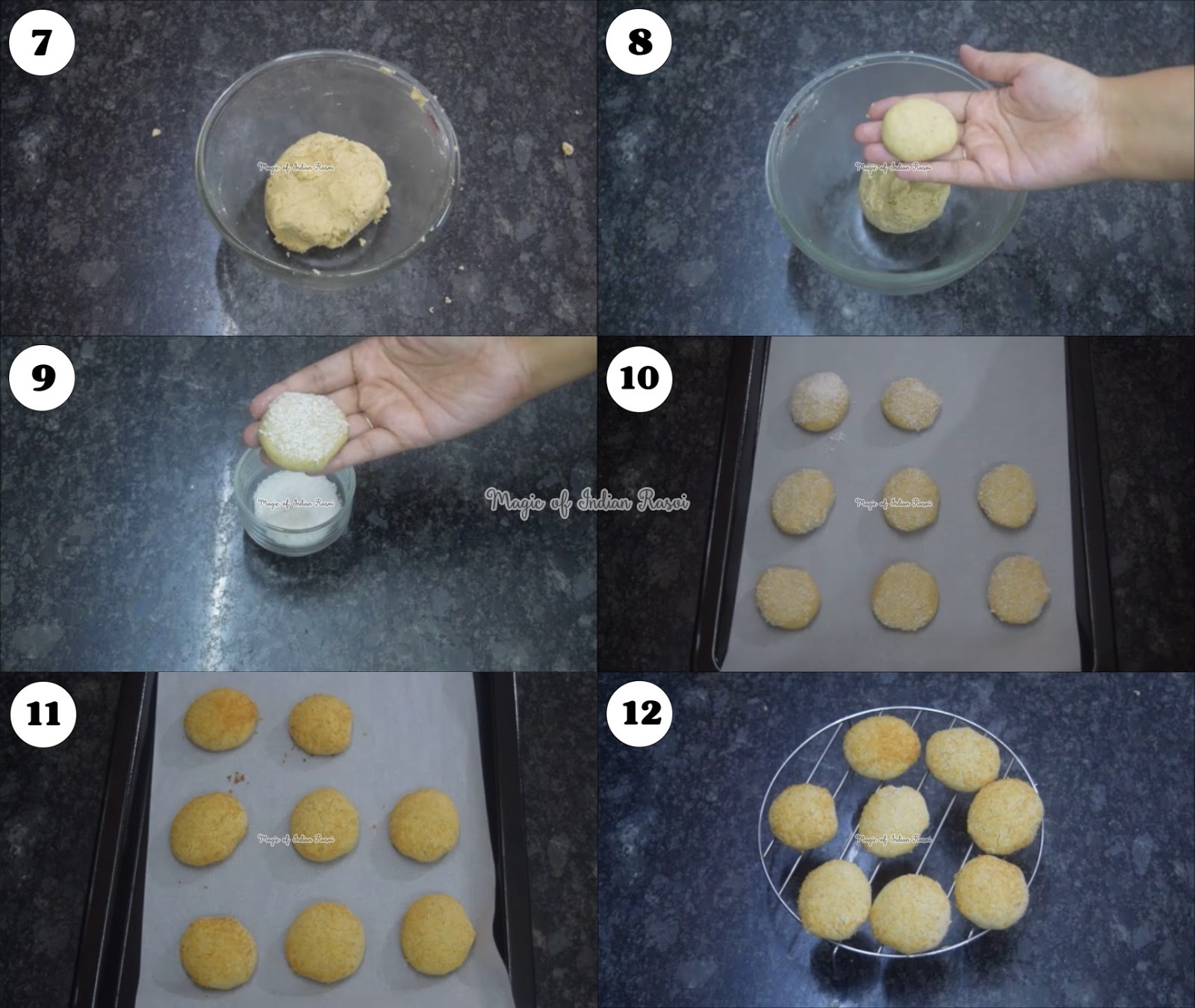 Almond Semolina Cookies Wheat Flour And Badam Nankhatai Recipe Magic Of Indian Rasoi