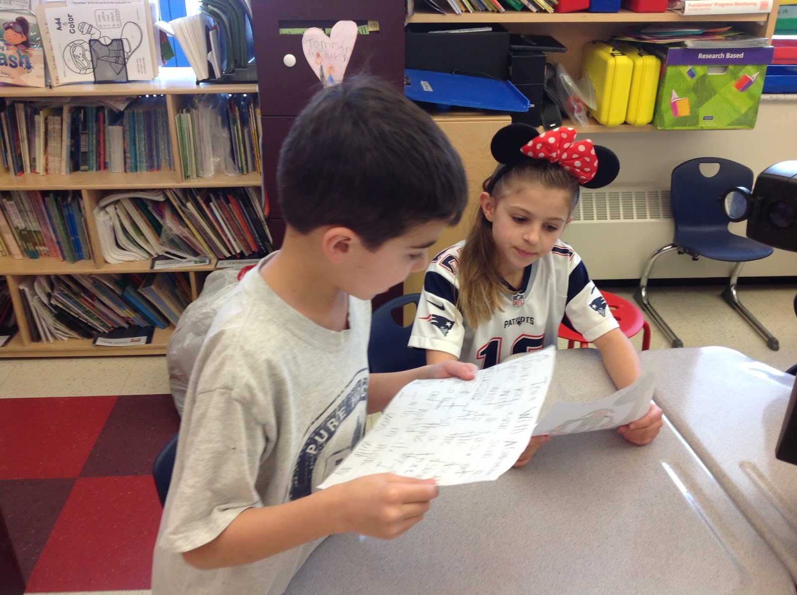 Mrs. Farrell's First Grade: 4th Grade Buddies