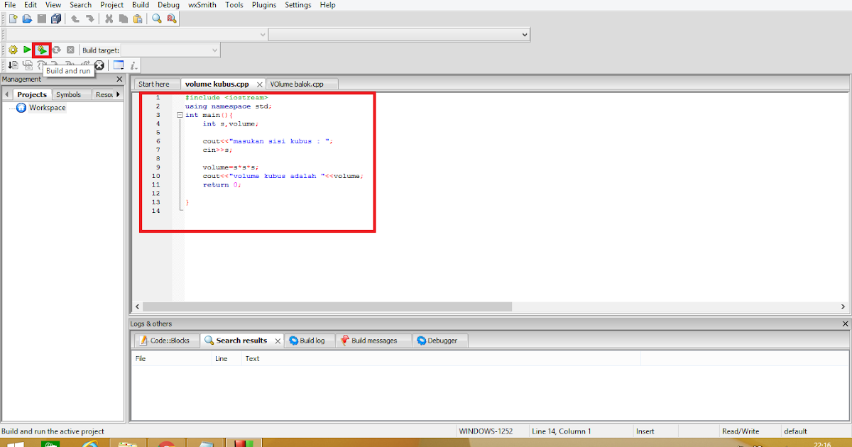 Contoh Program Bahasa C++ Menghitung Volume Kubus dan Balok - Autodika