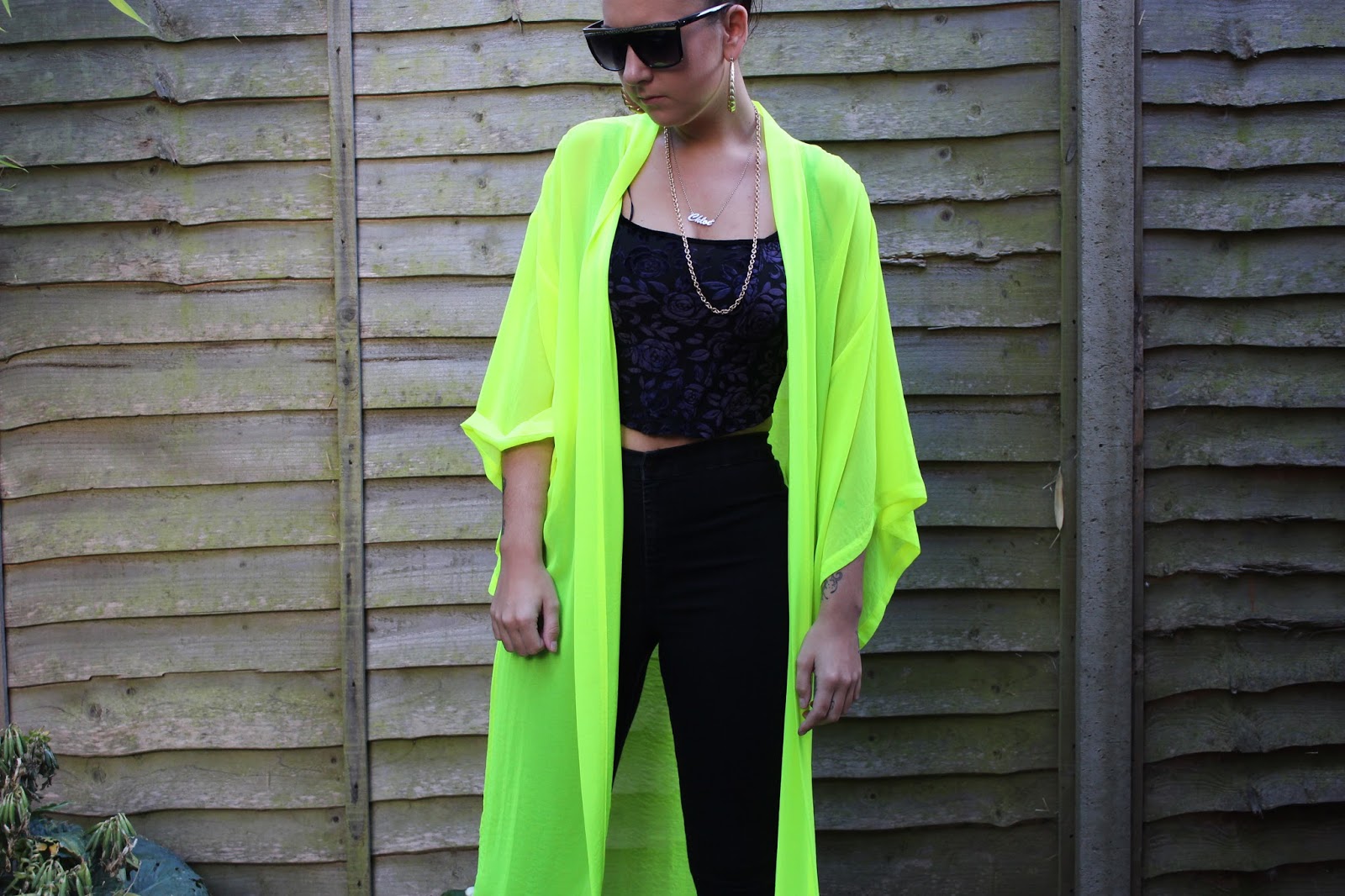 Style Crescent: OOTD: Neon Kimono.
