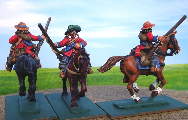 Miniature Soldiers: ECW Dragoons on horseback