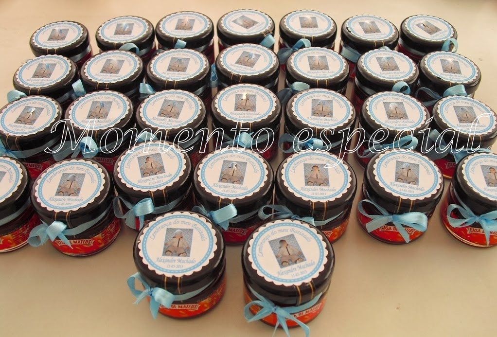 Momento especial: Mini-compotas para o Batizado do Alexandre