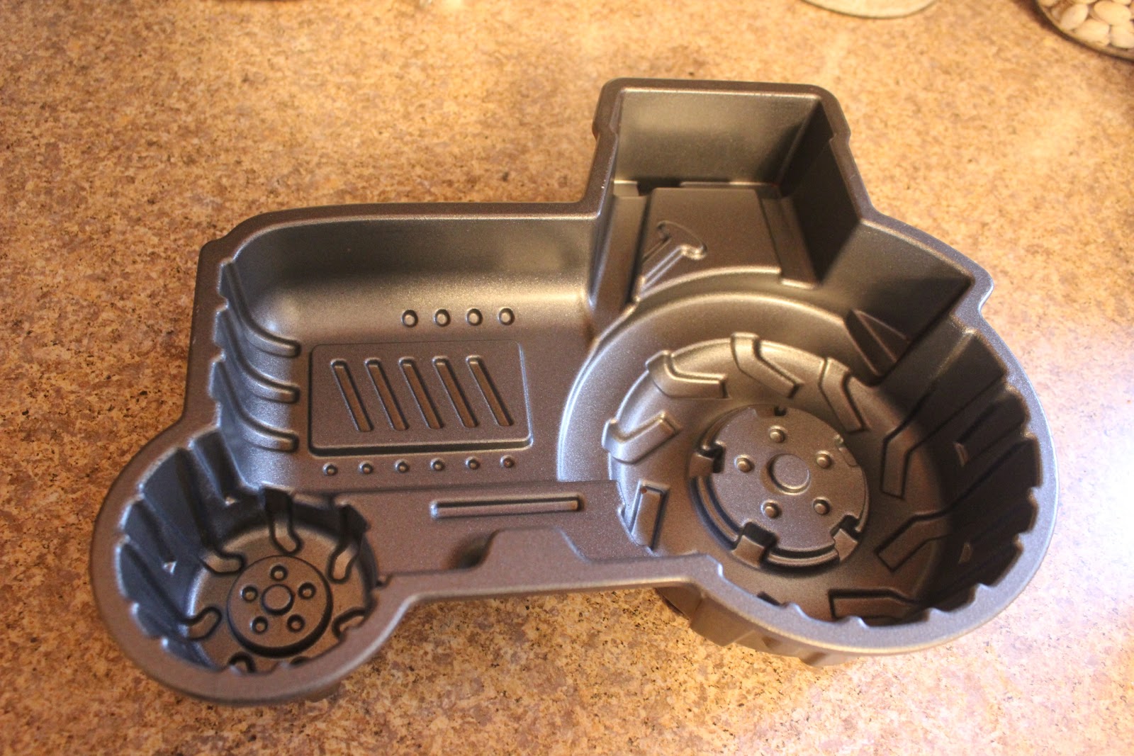 Raising Creative Hearts: Tractor Cake Pan Repurposed