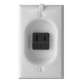 Kyle Switch Plates: Recessed Power Outlets + HDMI Ports for Flat Screen ...