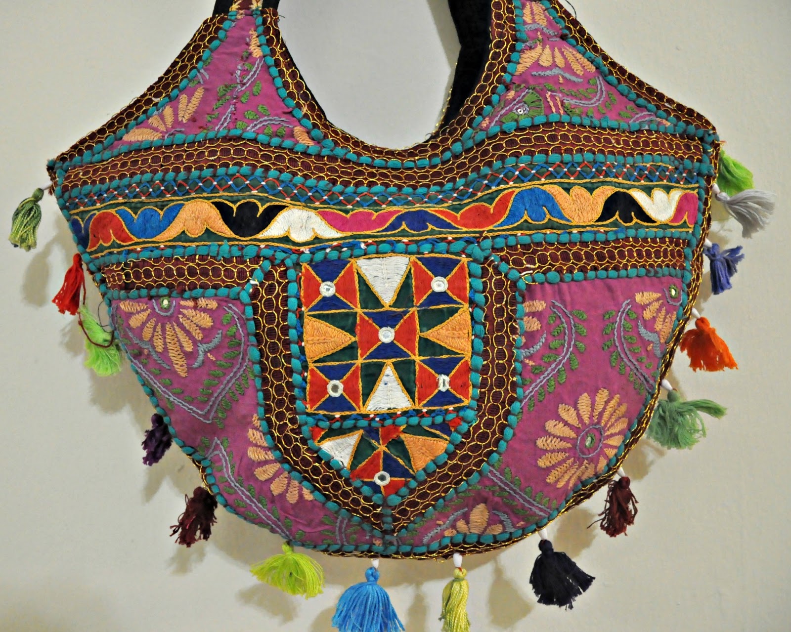 Jaipur Handloom: Handmade Tribal Mirror Indian shoulder Banajara Bag ...