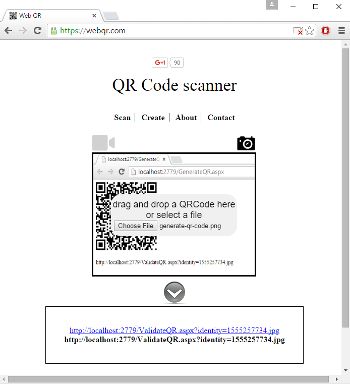 QR Code Generation and Verification