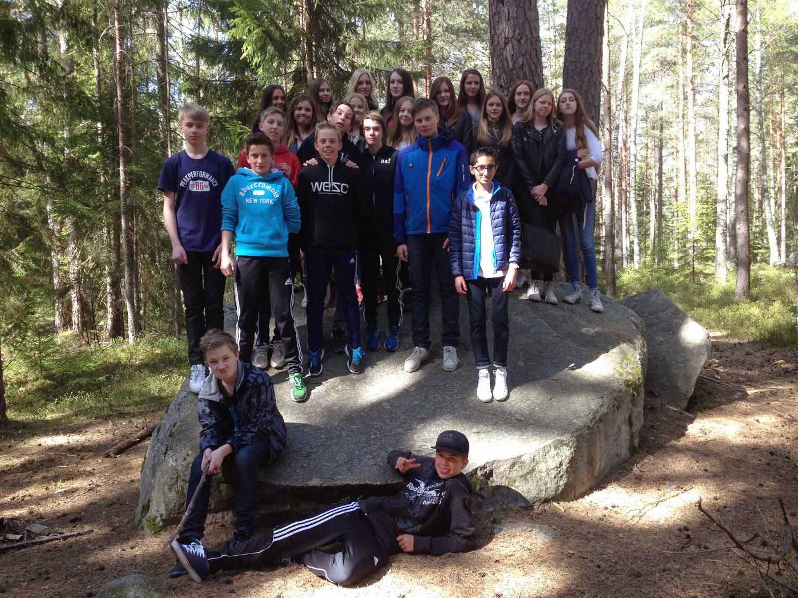 Klass 9A läsår 15/16: Utflykt till Lillåskogen