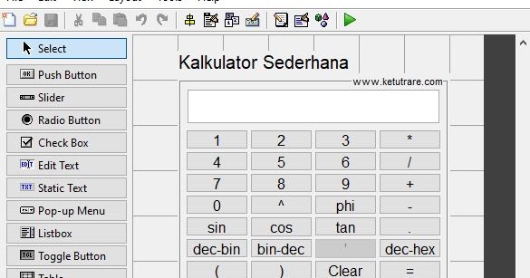 Program Kalkulator Sederhana dengan MATLAB - KETUTRARE