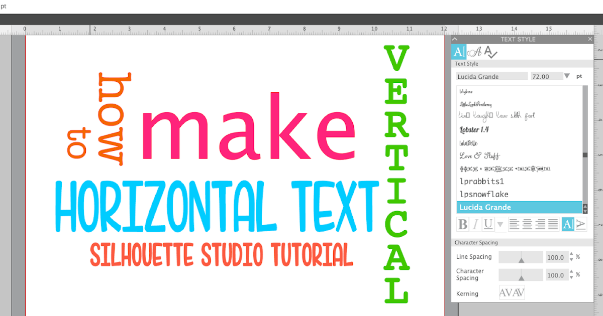 Typing Vertical Text In Silhouette Studio The So Easy It s Stupid Way 