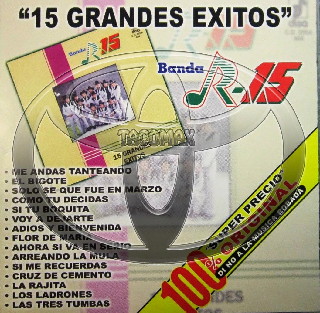 sɐɹǝdnɹƃ sǝuoıɔɔǝΙoɔ: Banda R-15 - 15 Grandes Éxitos