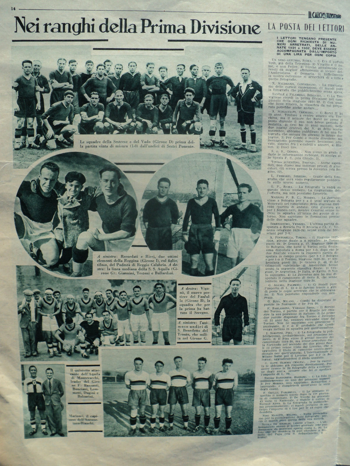 Calcio Italiano : Il Calcio Illustrato, 22 Feb 1933. Calcio Italiano : Il Calcio Illustrato, 22 Feb 1933.