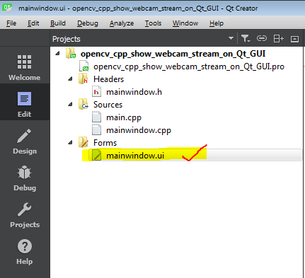 Computer Vision Applications: OpenCV C++ Show Webcam Stream on Qt GUI