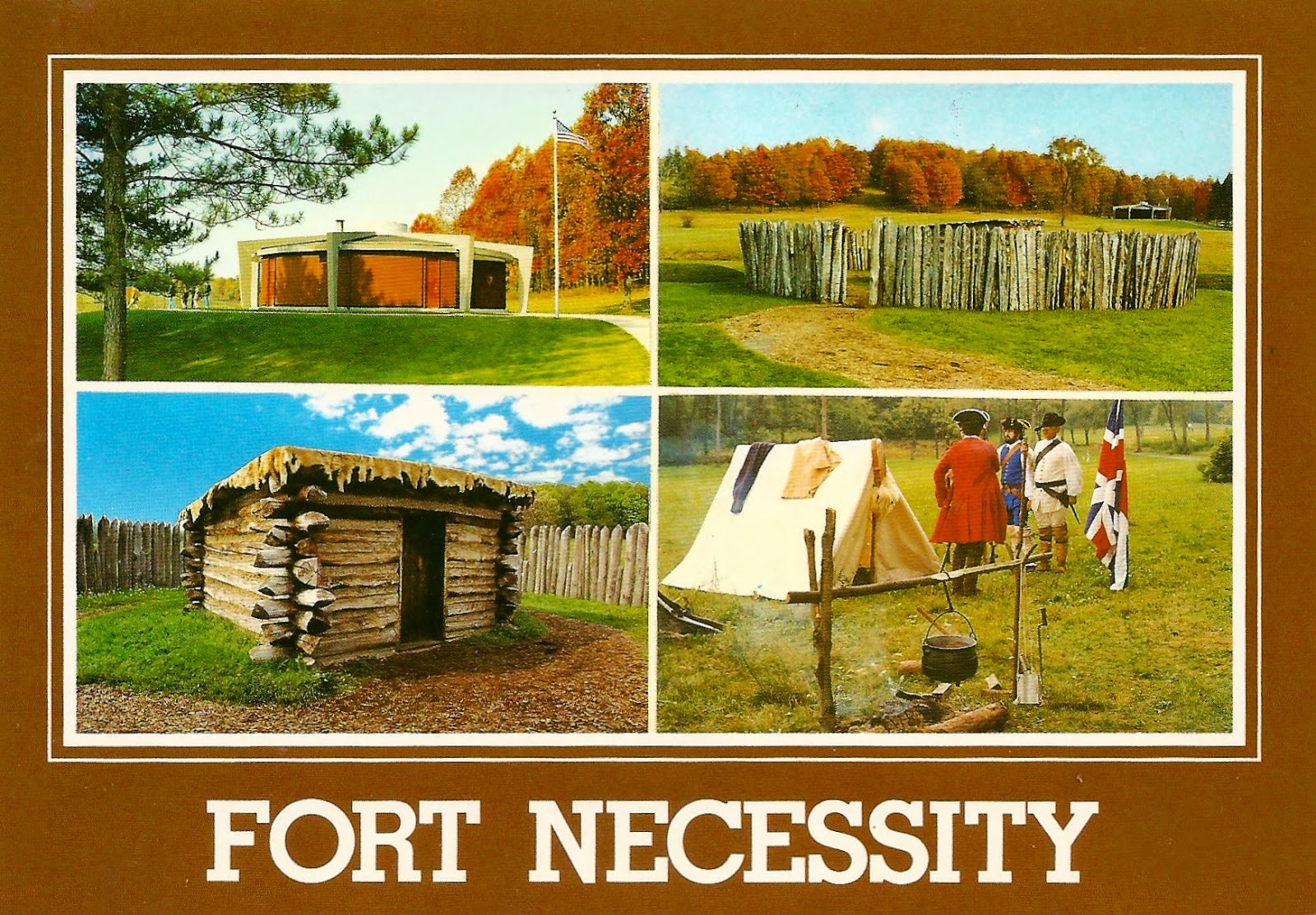 My Favorite Postcards: Fort Necessity in Pennsylvania