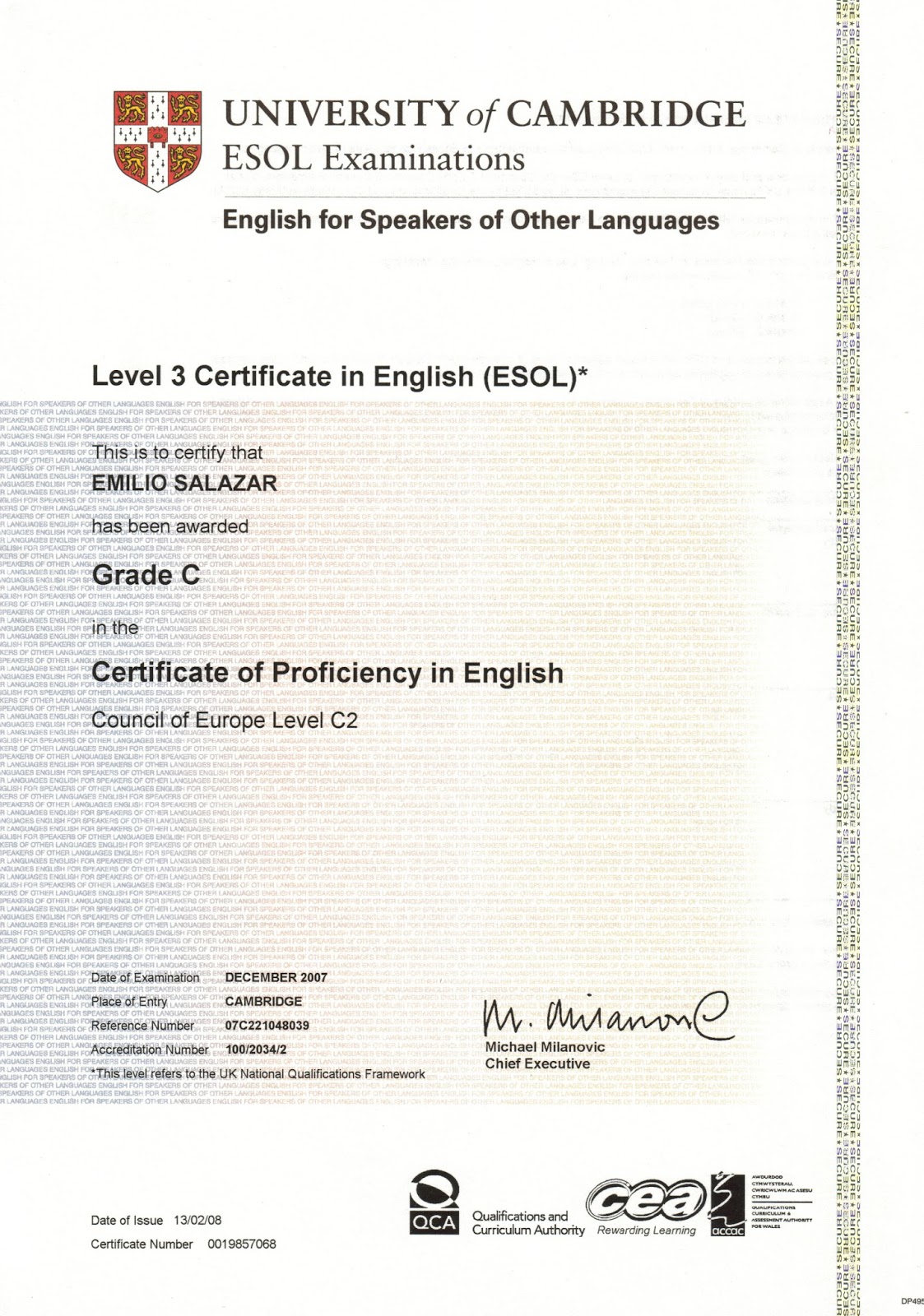 High School English: ¿Caducan los títulos de Cambridge English?