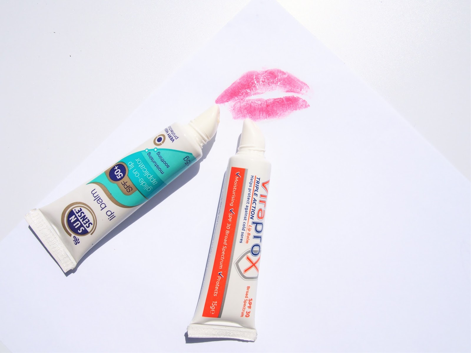 Lily not Louise: High SPF Lip Balms: Sunsense and ViraproX