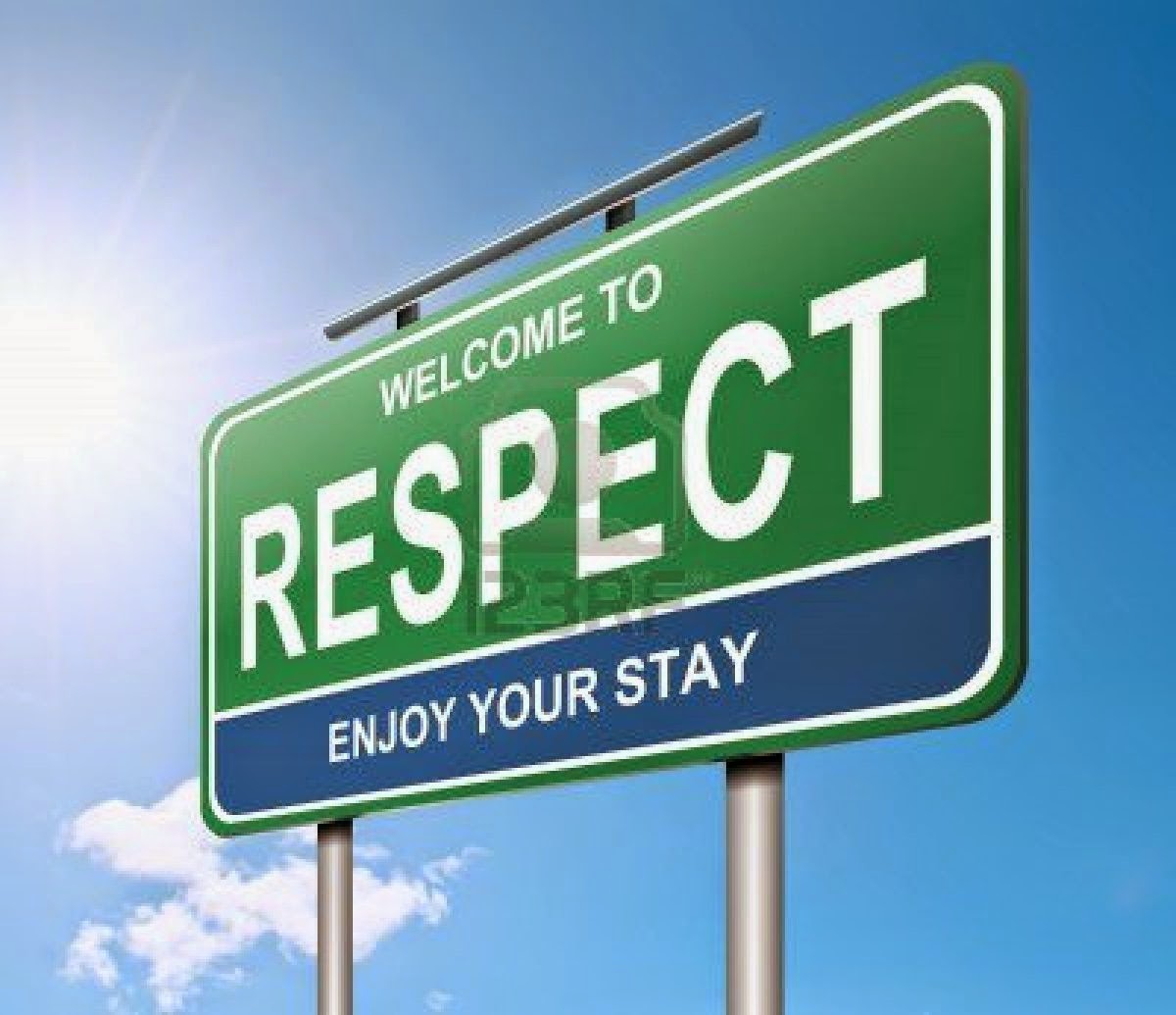 Respect Road Sign