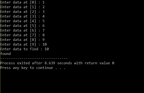 C++ program of binary search ~ Program Nerd