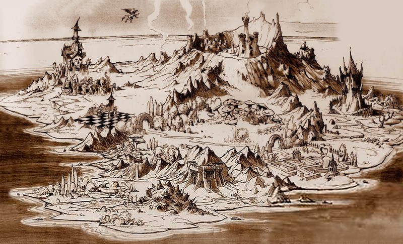 Where’s Where in Wonderland | Wonderland, Maps and Literatura