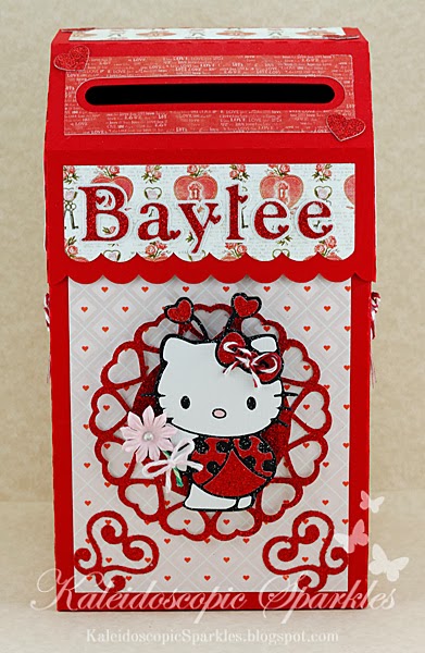 Kaleidoscopic Sparkles: Hello Kitty Mailbox (and mini Valentines)!