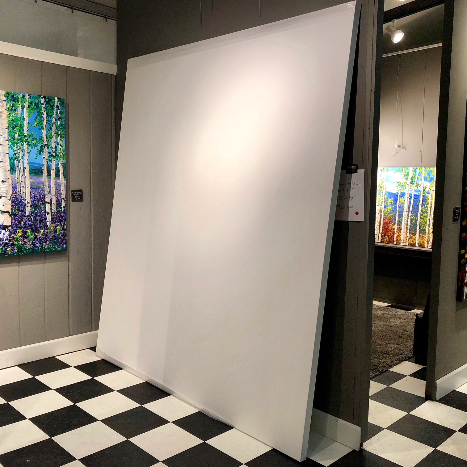 Aspen Paintings by Contemporary Aspen Artist Jennifer Vranes, Birch ...