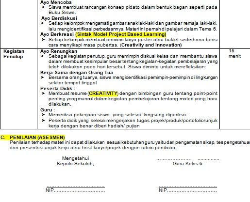 Download RPP 1 Halaman Kelas 6 Tema 7 Revisi 2020 - Modul Ajar ...