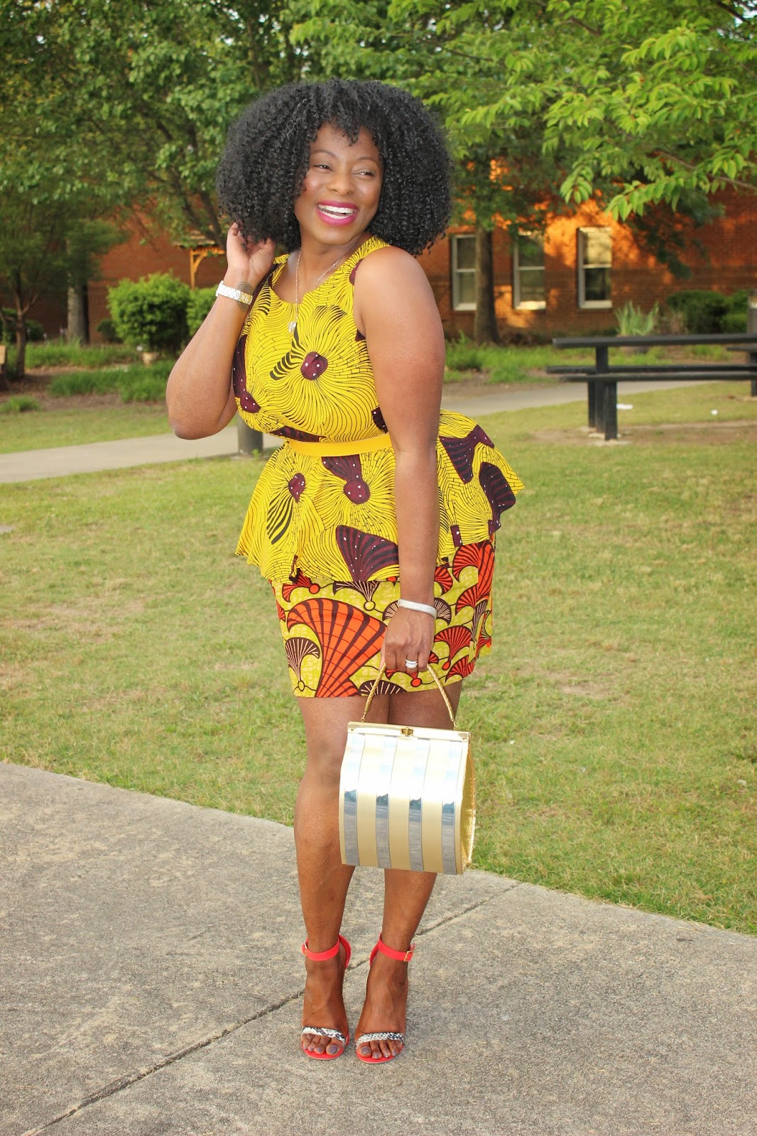 JustJewels4U: Suakoko Betty Peplum African Print Dress