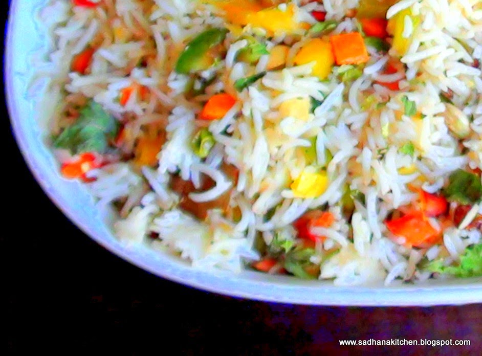 Madappalli - Temple's Kitchen: 423: Navratan Pulao-Cooked rice and ...