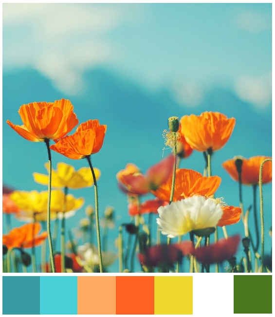 right here-right now: Summery Color Inspiration