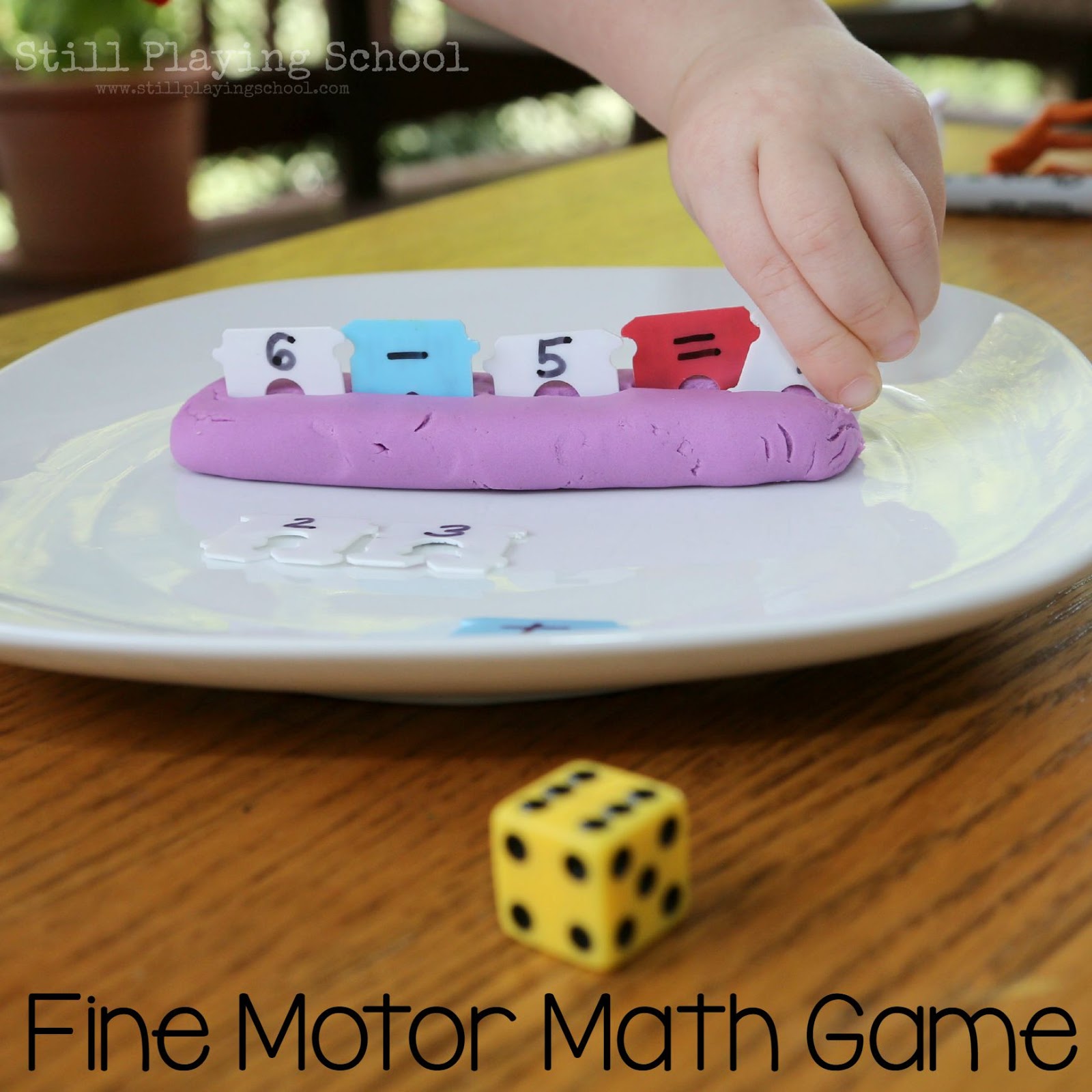Fine Motor Math Game with Bread Ties | Still Playing School