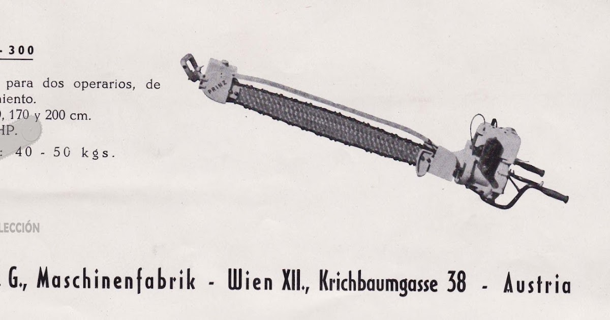 Motosierra De Colección: PRINZ RP300 CHAINSAW