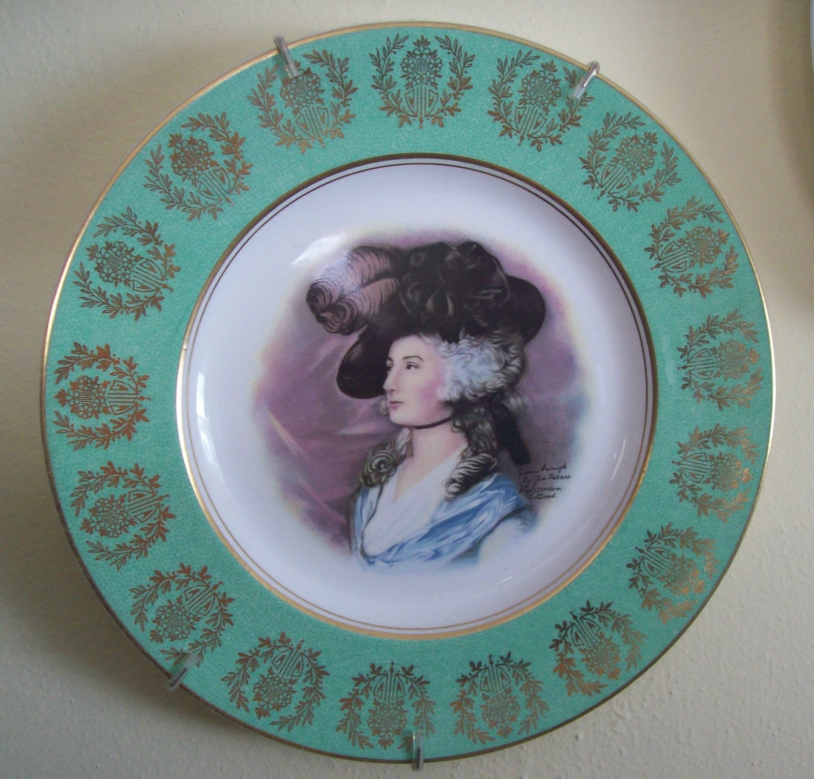 Pretty Lady Portrait Plates - Organized Clutter