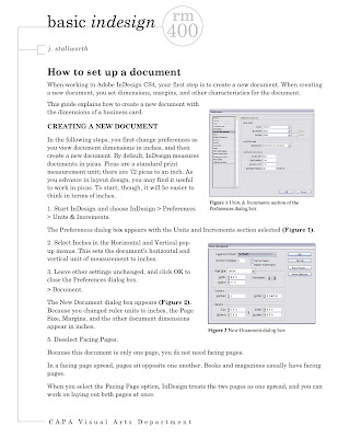 Room 316 InDesign: InDesign Toolbox - How To Set Up A Document