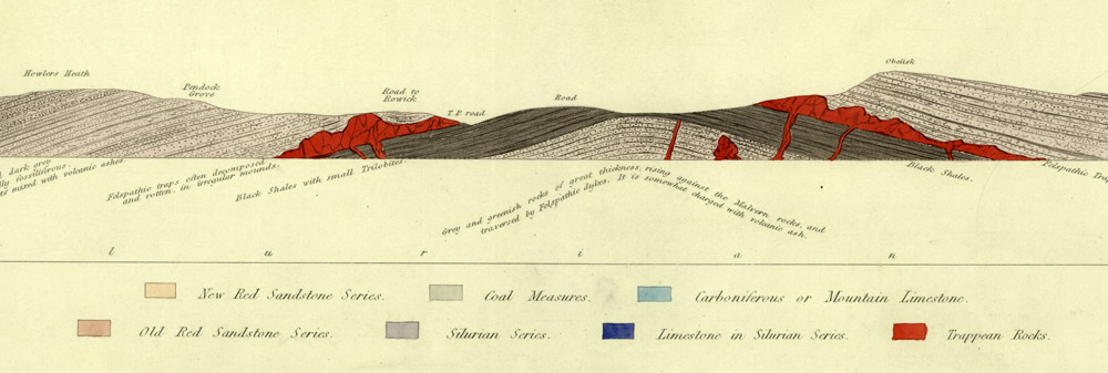 BGS Geoheritage – images from the collections: Samples from horizontal ...