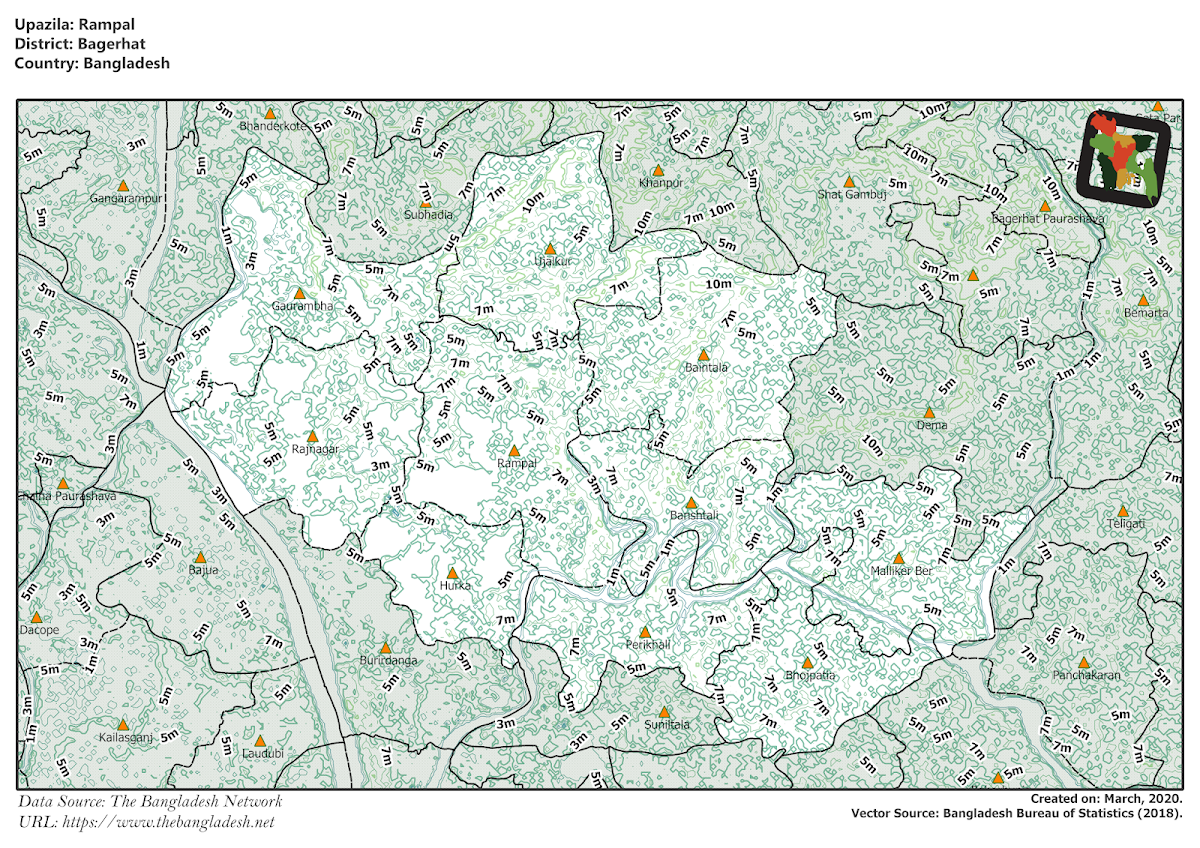 Mouza & Land Use Maps of Rampal Upazila, Bagerhat, Bangladesh - Tourism ...