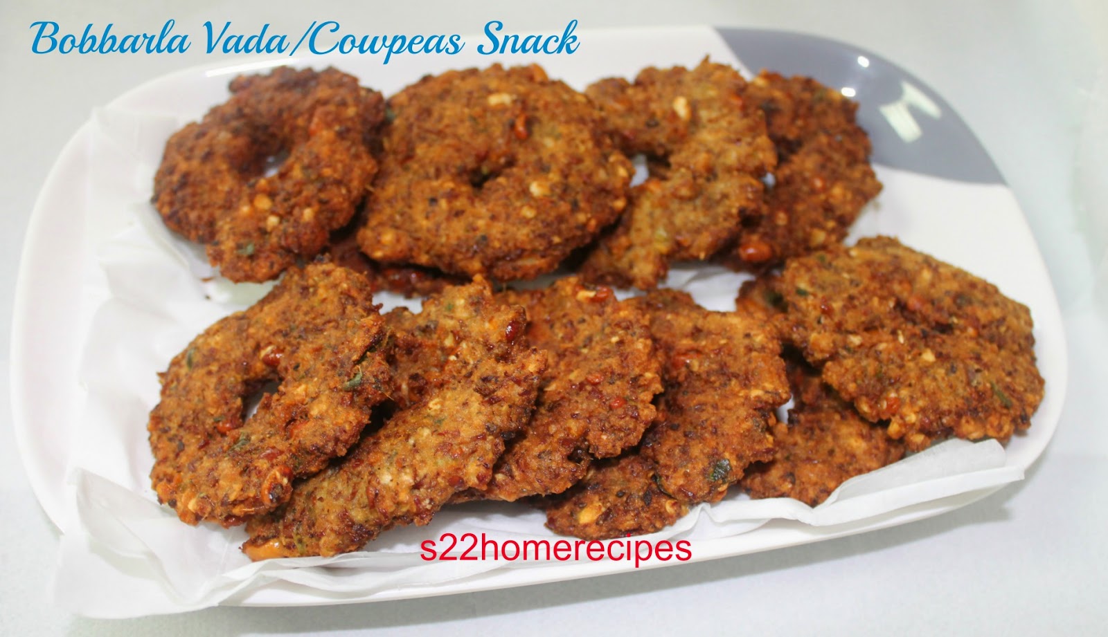 Bobbarla vadalu/Cow peas snack.