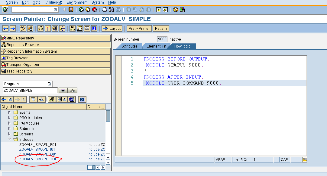 SAP TECH: Basic OO-ALV Report ( SE80 )