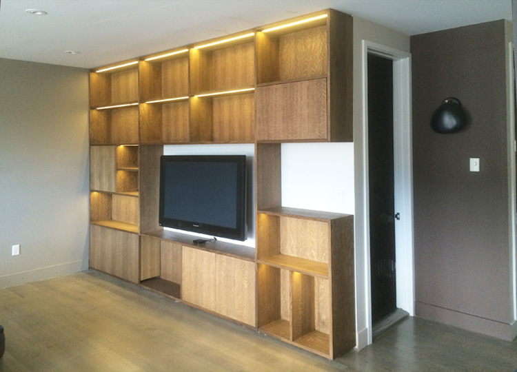 S / R WOODWORKS: White Oak Wall Unit