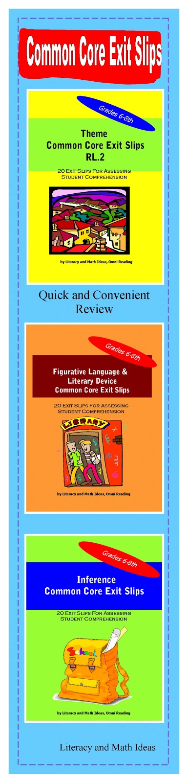Literacy & Math Ideas: Figurative Language Exit Slips