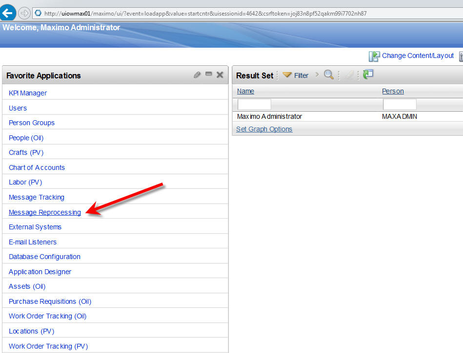 URULEANDO: Maximo Asset Management - Message Reprocessing