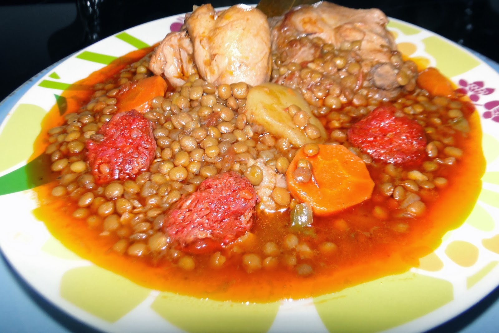 DL : LENTEJAS CON POLLO