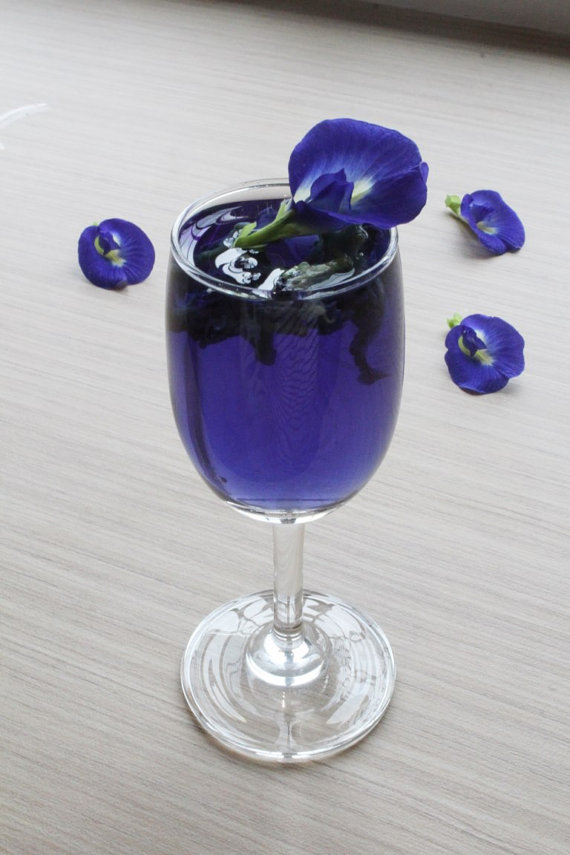 Clitoria ternatea Butterfly Pea Blue Flower Tea: 十月 2015